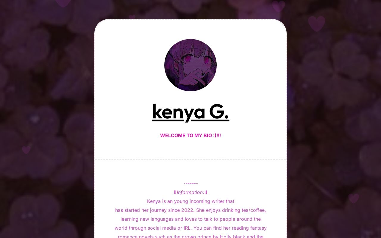 ️kenya's Bio ️